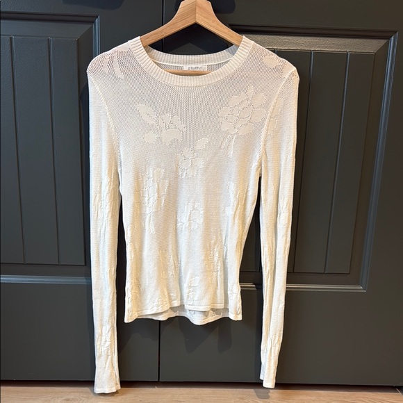 Z Supply | Tops | Z Supply Tibi Ivory Mesh Top | Poshmark